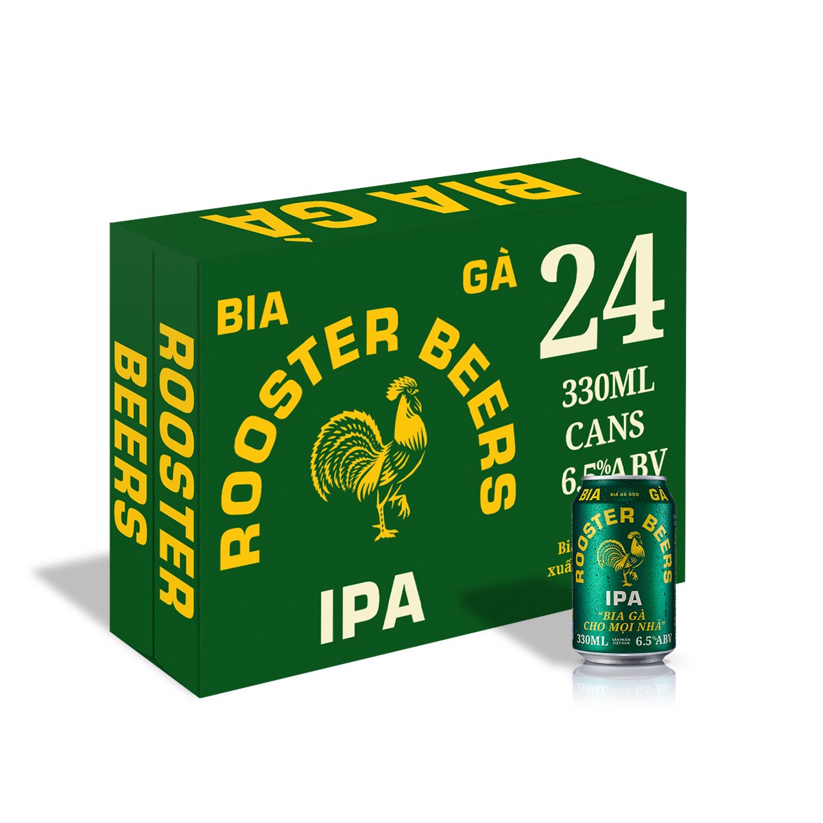 [Give free 2 Cans] Rooster Beers IPA - 24 Pack (330ml) - 123 Drinks
